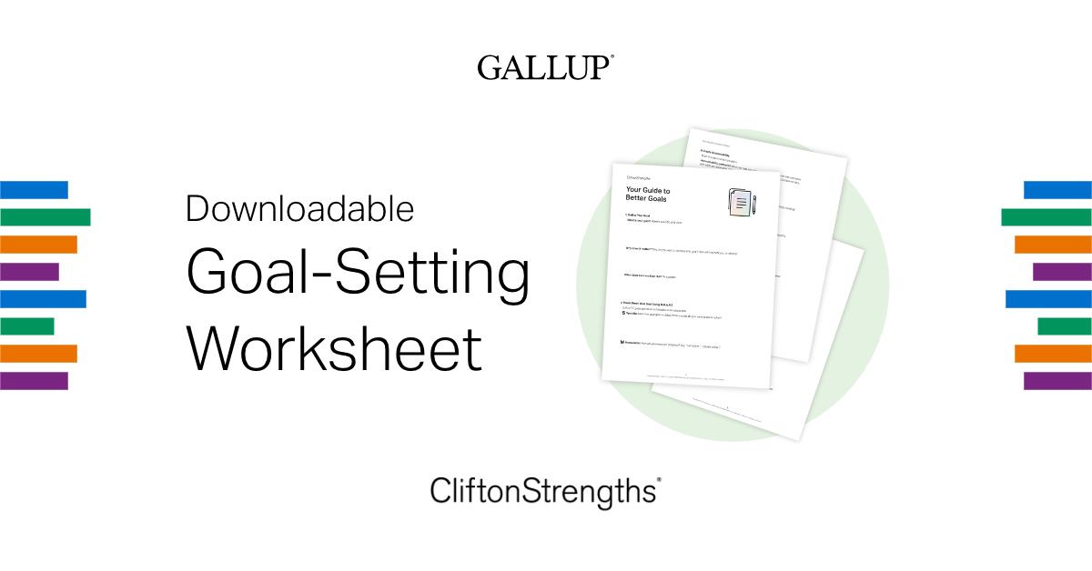 Goal Setting Worksheet | Gallup
