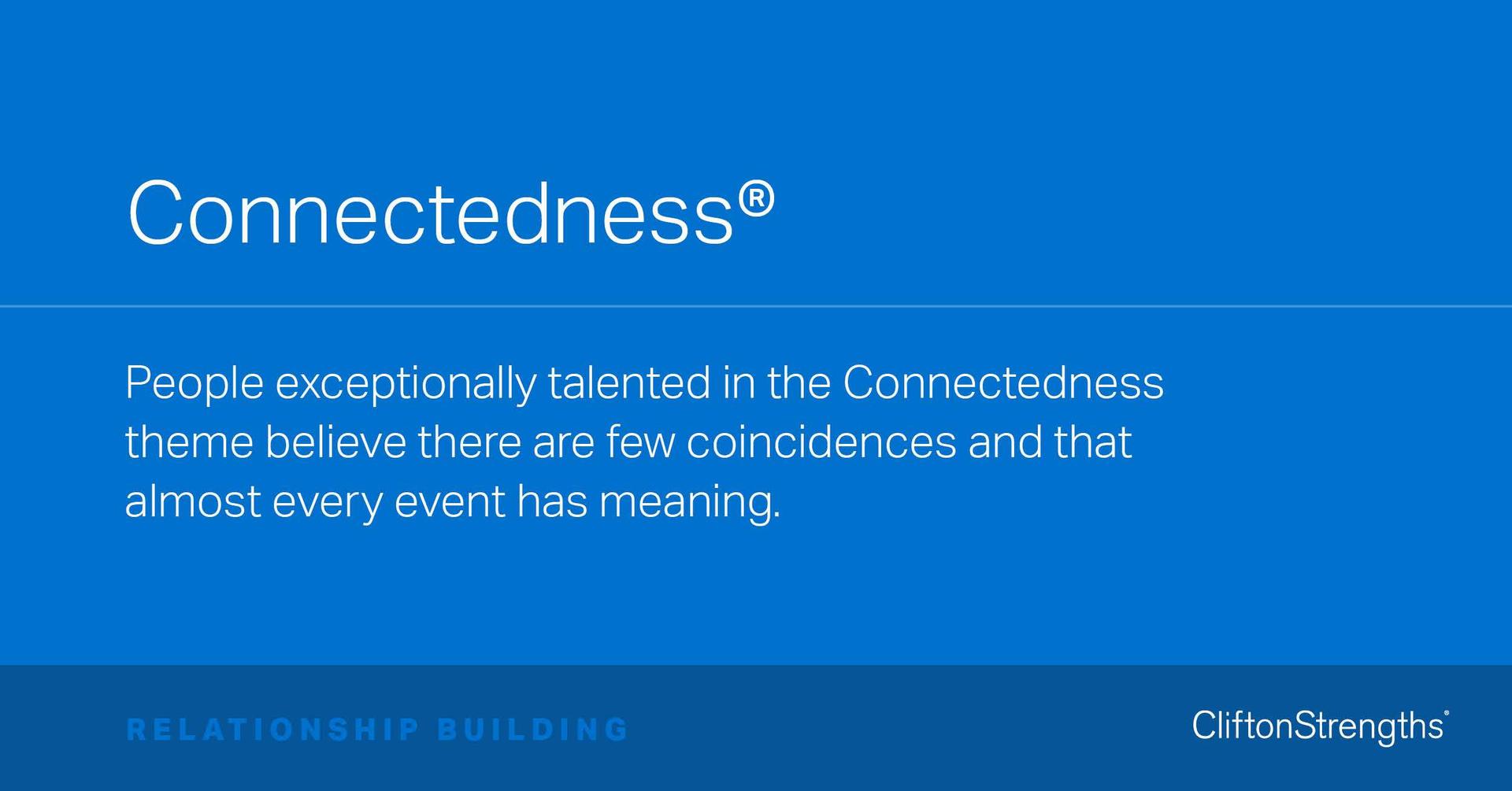 All About the Connectedness StrengthsFinder Theme | EN - Gallup