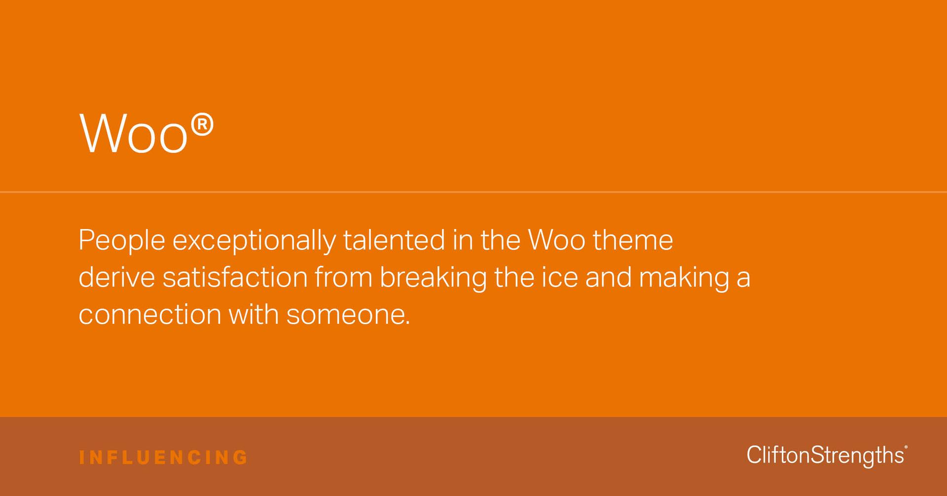 All About the Woo StrengthsFinder Theme | EN - Gallup