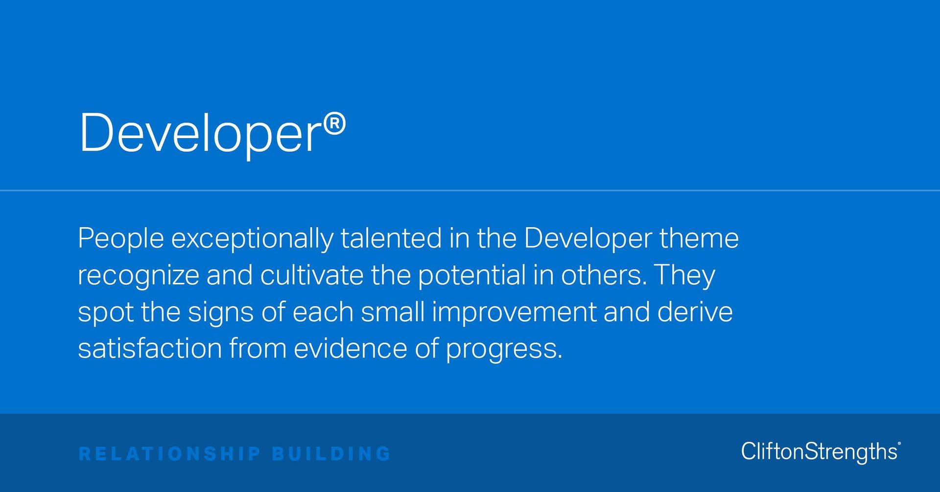 All About the Developer StrengthsFinder Theme | EN - Gallup