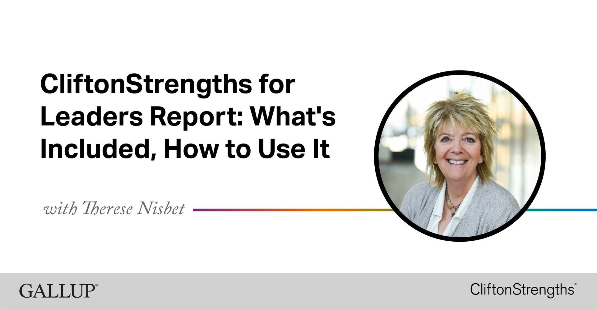 CliftonStrengths for Leaders Report: What's Included, How to Use It ...