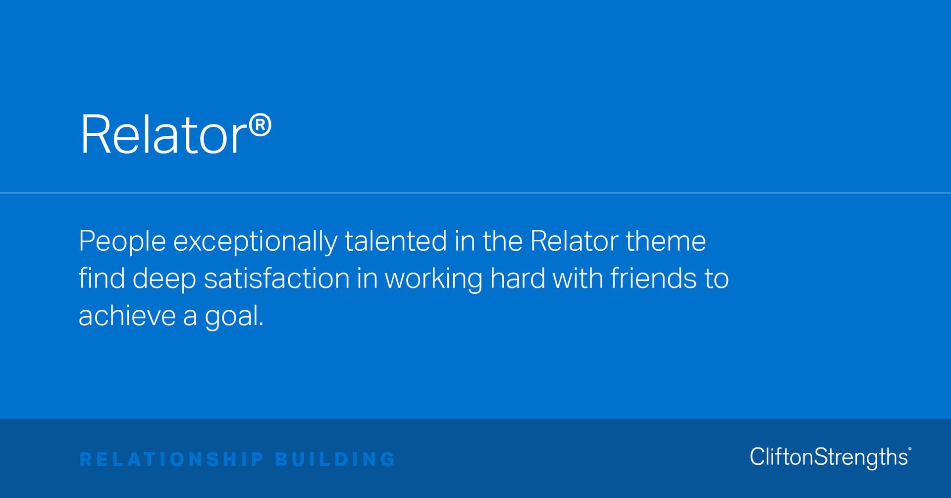 All About the Relator StrengthsFinder Theme | EN - Gallup