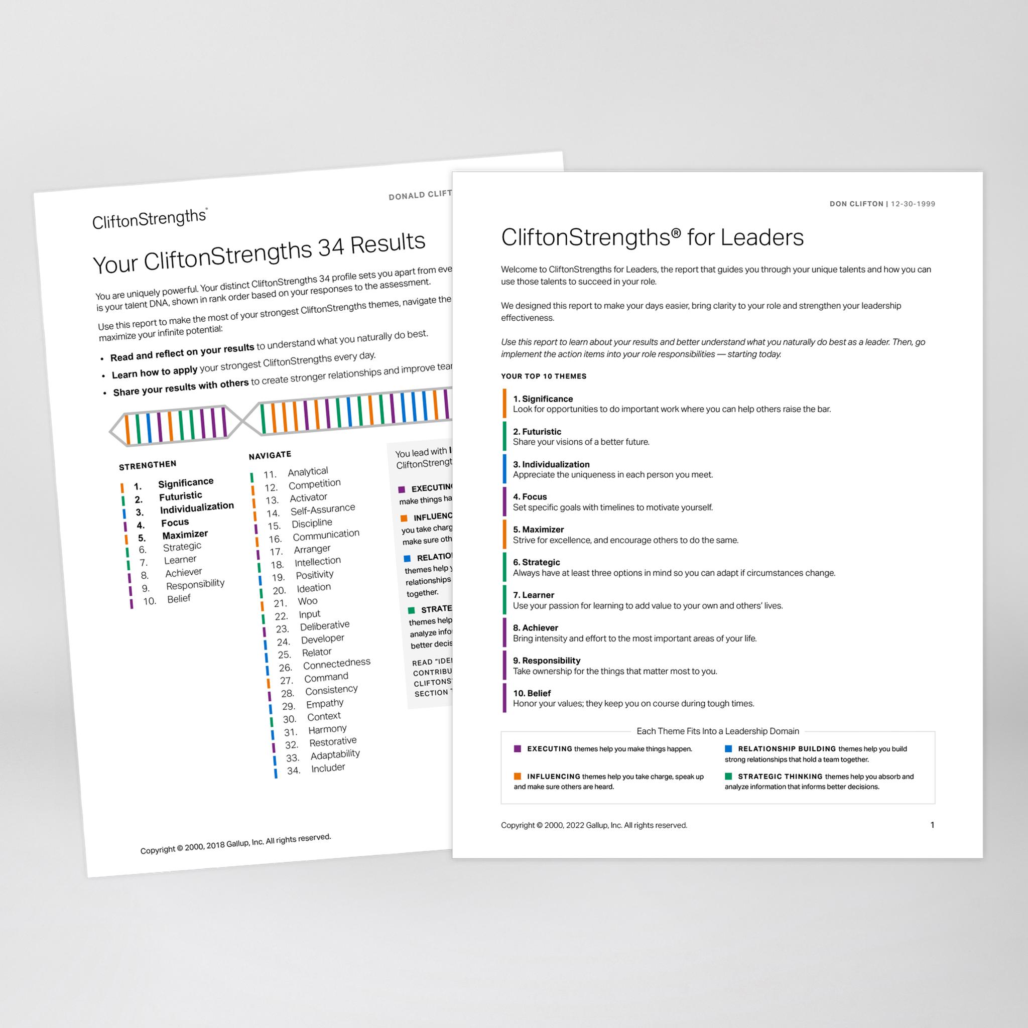 CliftonStrengths for Leaders + CliftonStrengths 34 | en-us - Gallup