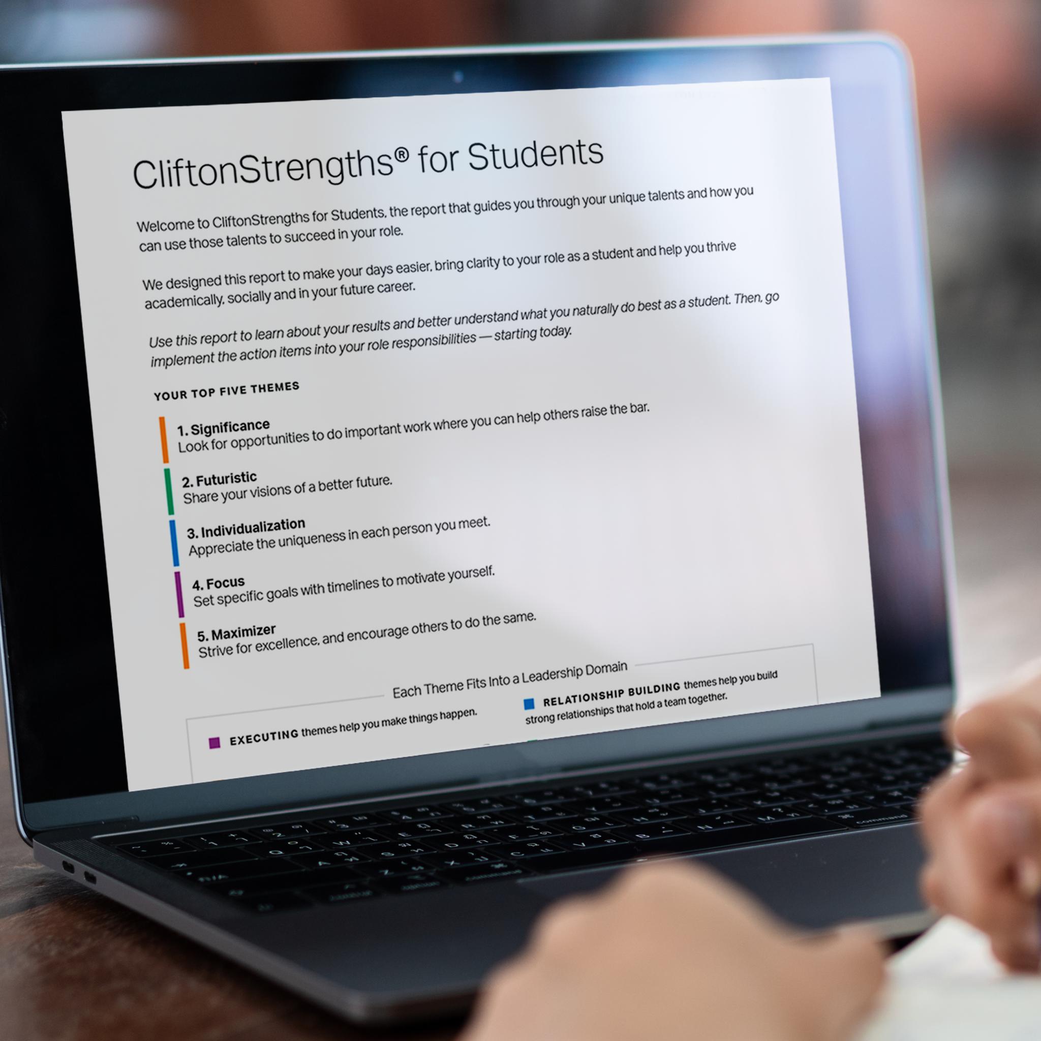 CliftonStrengths for Students | en-us - Gallup